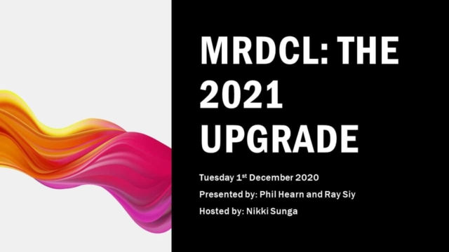 MRDCL: The 2021 Upgrade - MRDC Software